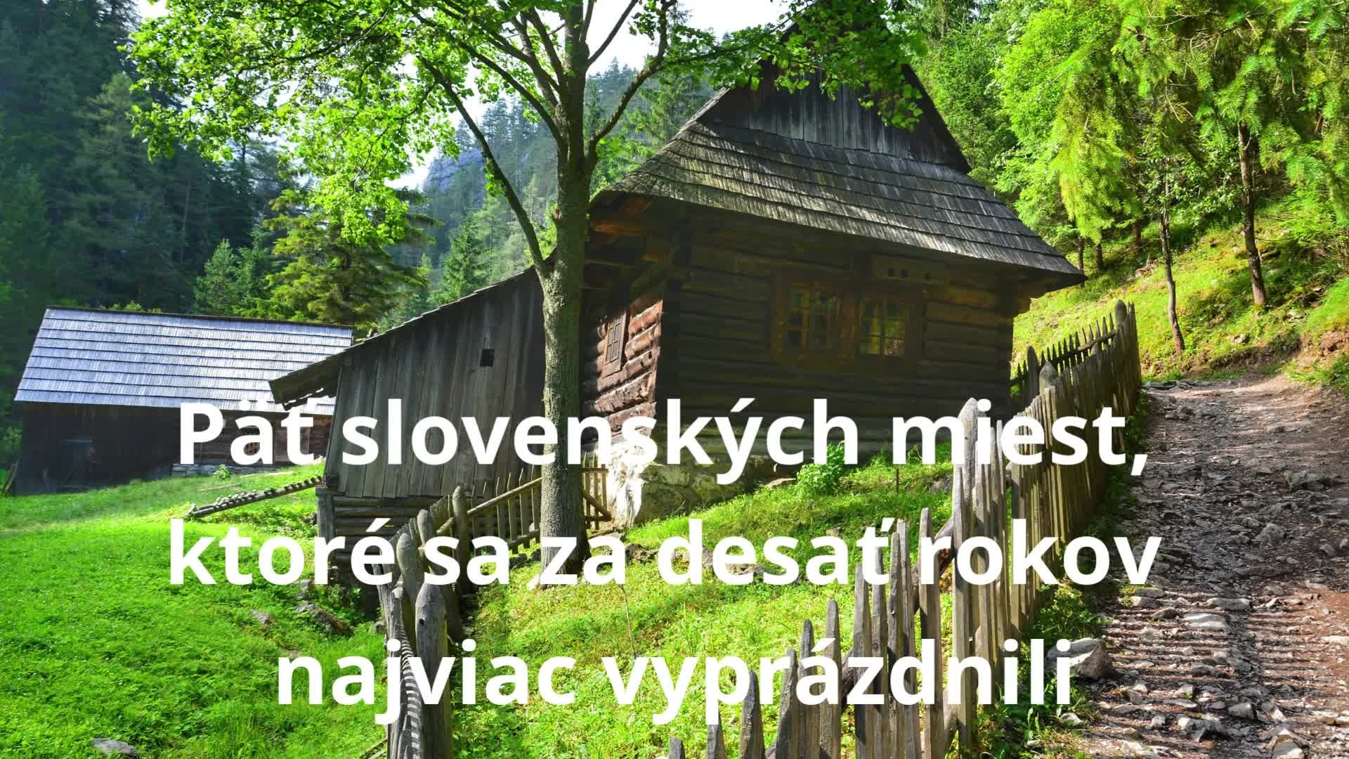 TOP 5: Päťka slovenských miest, ktoré sa za desať rokov najviac vyprázdnili | Cestovanie ...