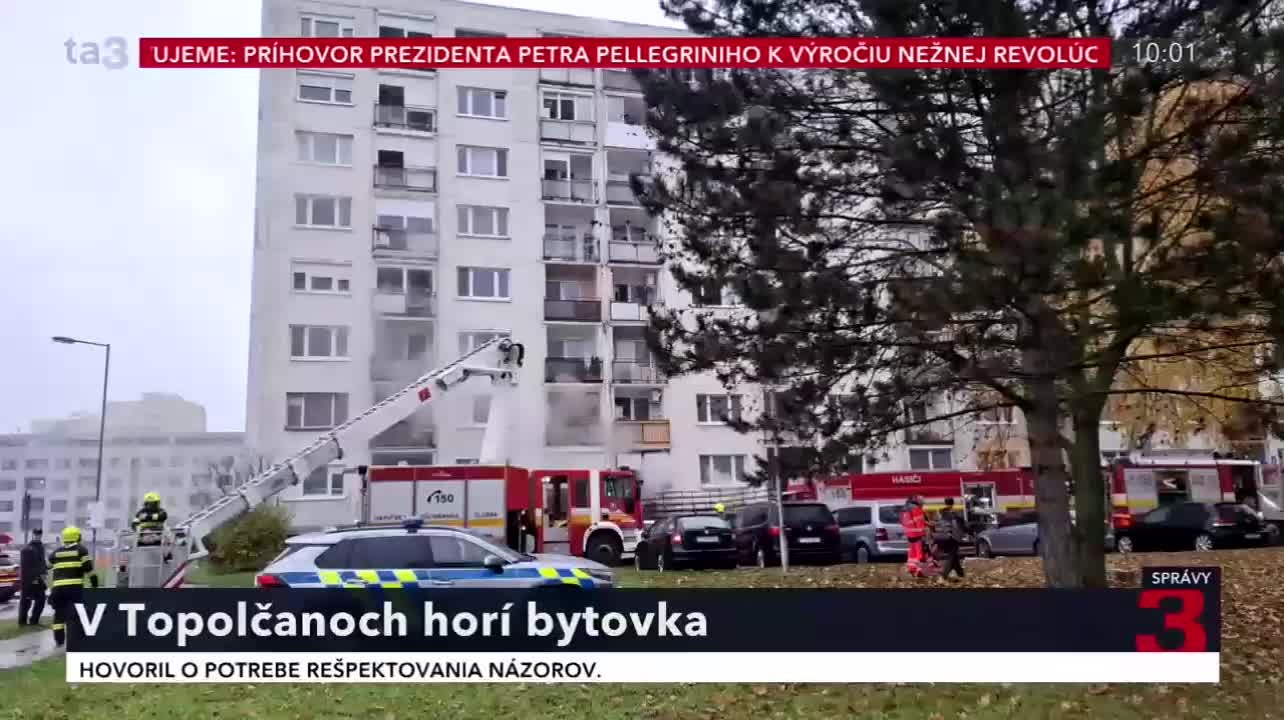 V Topoľčanoch horela bytovka, hlásia viacero zranených | Spravodajstvo | Relácie | TV Pravda.sk