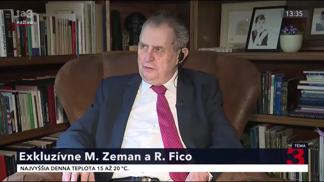 Miloš Zeman a Robert Fico, exkluzívny rozhovor ta3 | Spravodajstvo ...